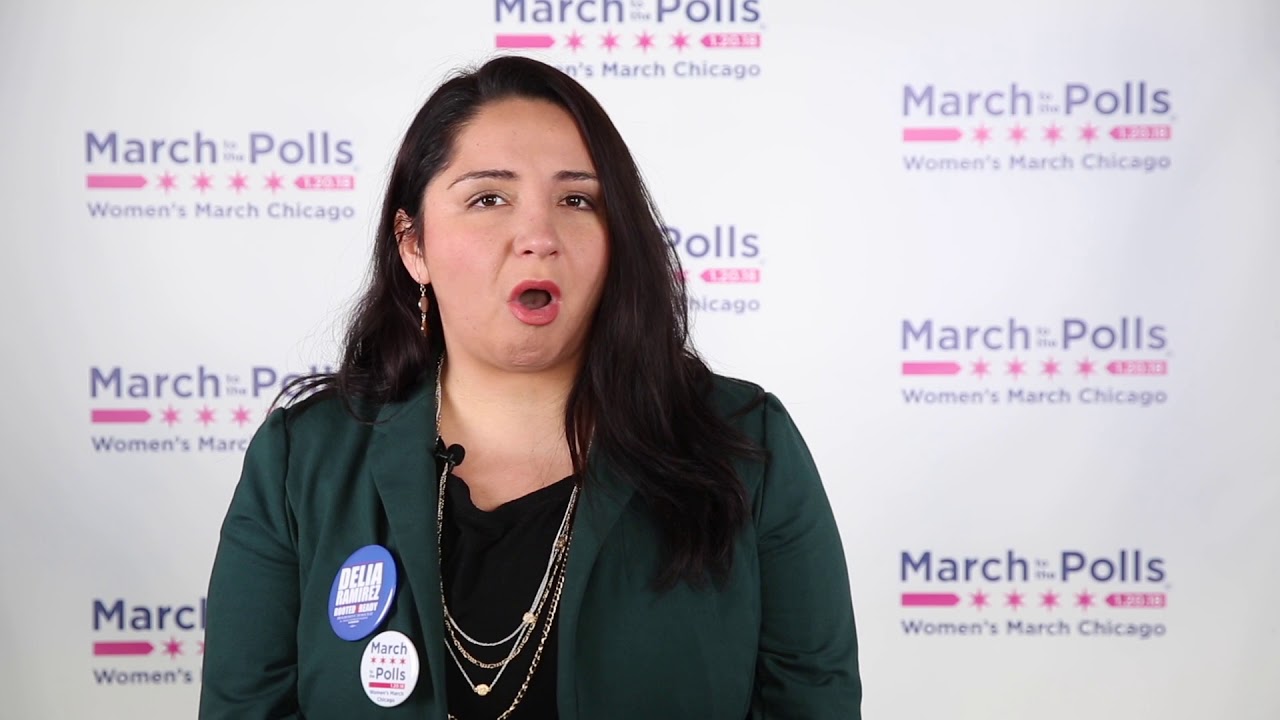2018 Women's March Chicago- Delia Ramirez 2 - YouTube