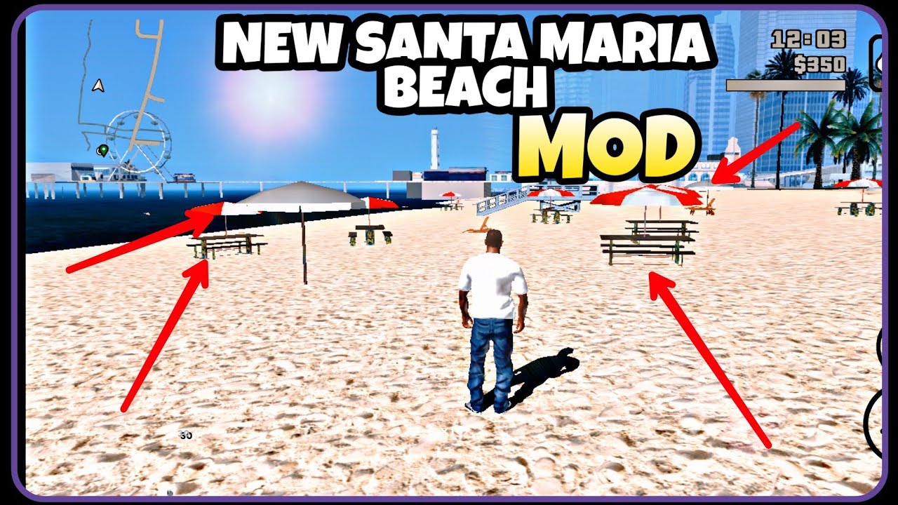 Gta San Andreas Android New Santa Maria Beach Mod Review+Download ...