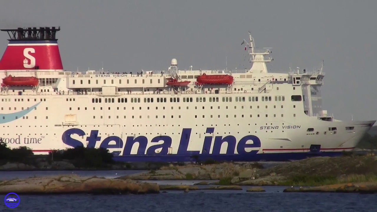 Stena Line - Stena Vision : Départ de Karlskrona vers Gdynia - YouTube