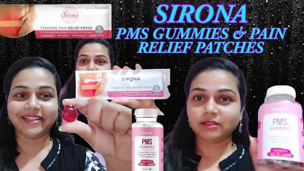 Sirona Period Pain relief patches & PMS Gummies #Sirona #PMS #Gummies # ...