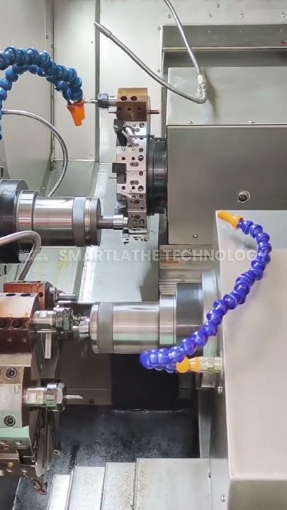 DS 4636DY CNC Lathe Automatic Loading and Unloading Processing. - YouTube