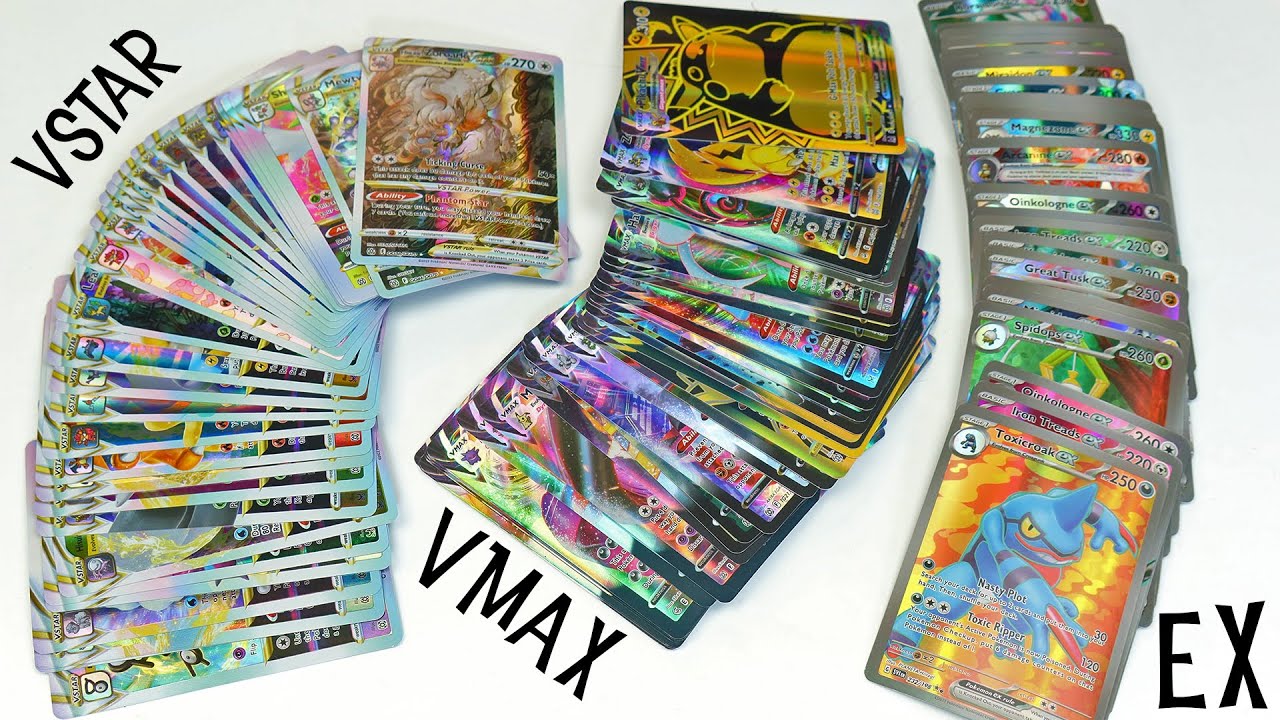 Opening 100 Fake Pokemon Cards - VStar - VMax - EX from Aliexpress ...