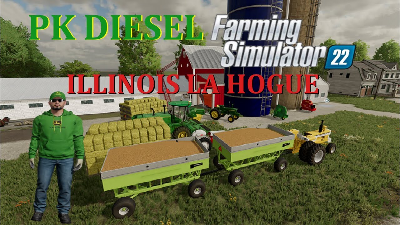 ILLINOIS LA HOGUE FS22 JMF DAIRY BARN PARKER 4000 GRAVITY WAGON G1355 ...