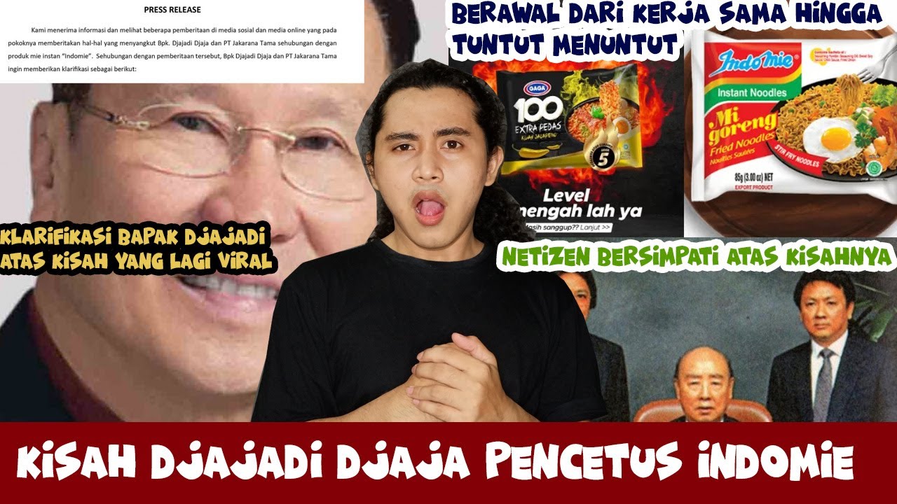 Siapa Djajadi Djaja Yang Tersingkir Dari Indomie dan Dirikan Mie Gaga ...