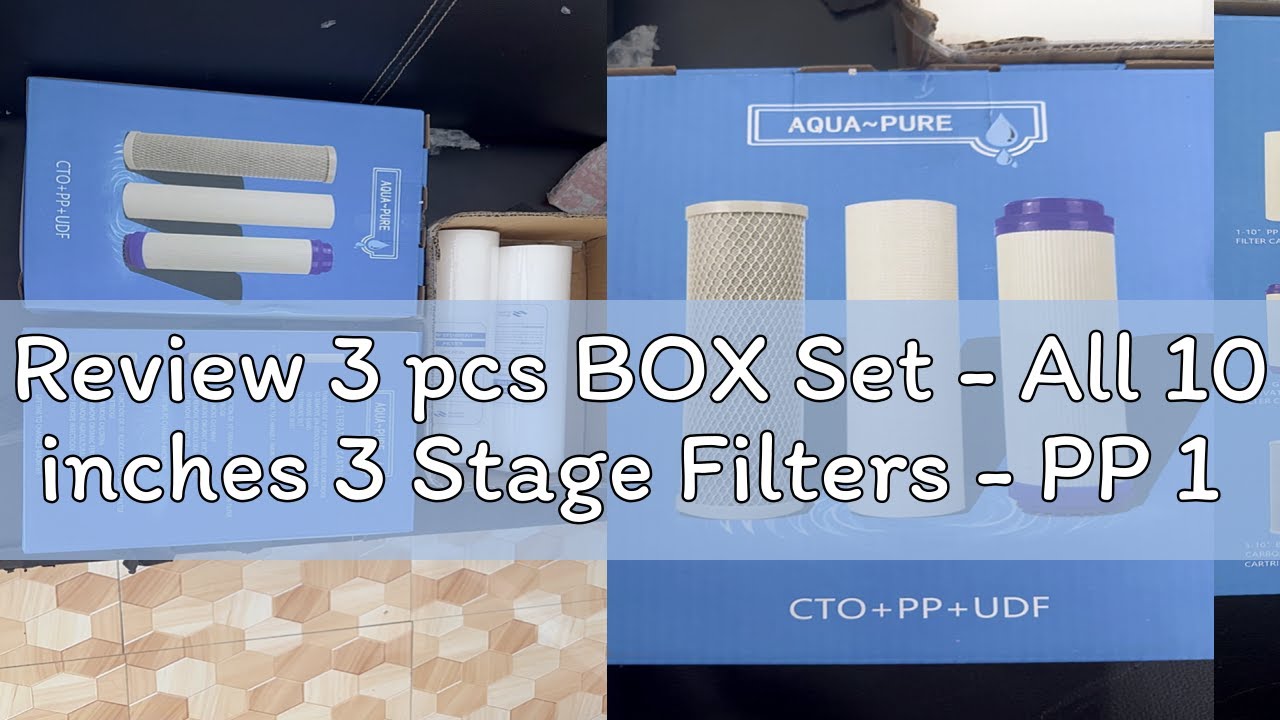 Review 3 pcs BOX Set - All 10 inches 3 Stage Filters - PP 1 micron ...