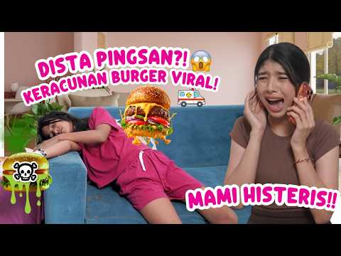 HISTERIS!! DISTA & DARLEEN KERACUNAN BURGER VIRAL, LANGSUNG DIBAWA KE RS?! #viralvideo #viralvideos