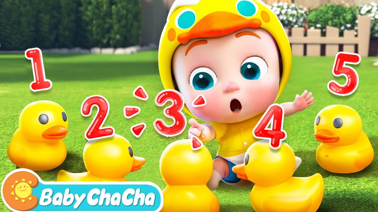 Five Little Ducks | Counting Song | Learn Numbers 1 to 5 | Baby ChaCha ...