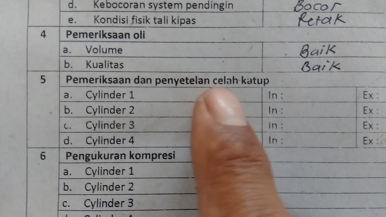 CARA PEMERIKSAAN DAN PENYETELAN CELAH KATUP - YouTube