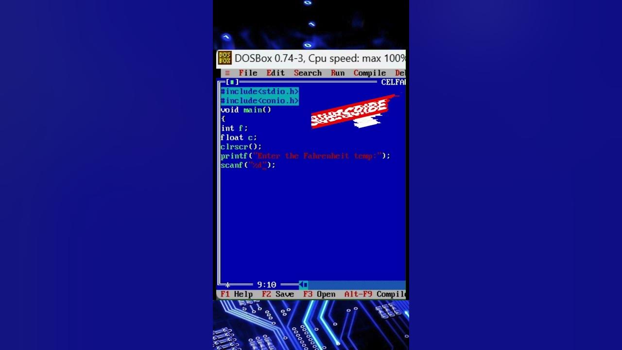 C Program To Convert Fahrenheit To Celsius Degree Short Programmingclanguagecprogram Youtube
