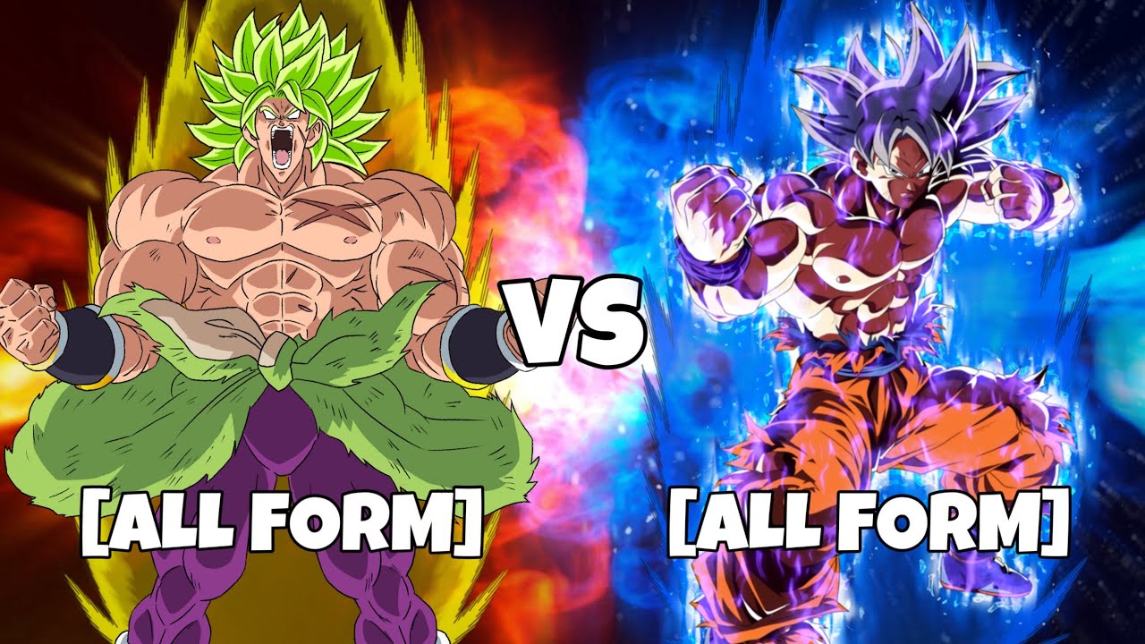 Broly(All forms) vs Goku(All forms) #dragonball - YouTube