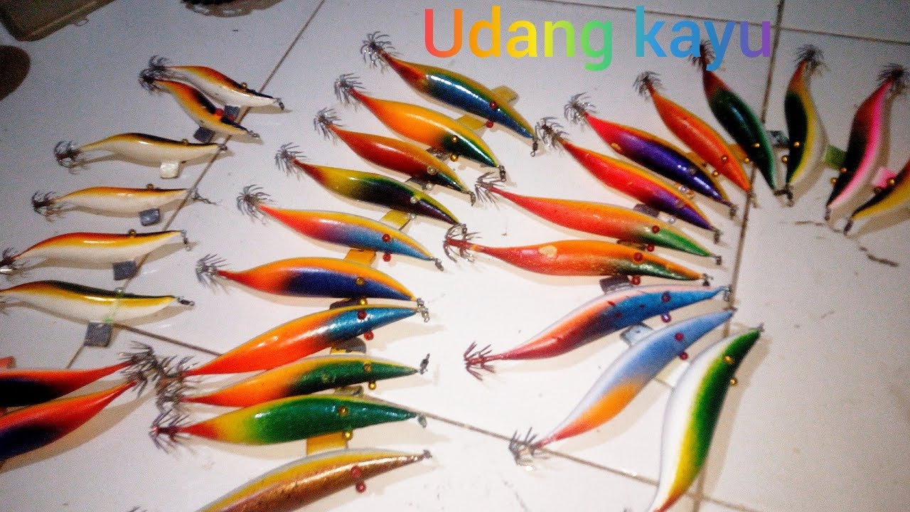 udang kayu buat mancing cumi..hasil buatan sendiri - YouTube