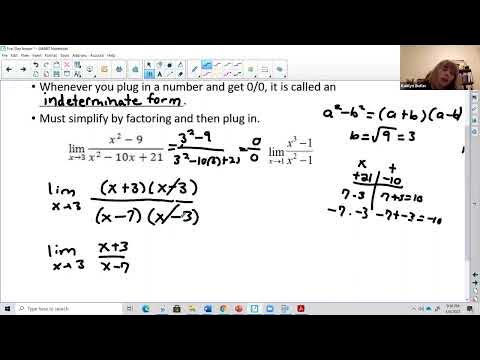 Limits algebraically - YouTube
