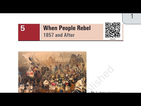 class 8 history chapter when people Rebel 1857 and after part 1 - YouTube