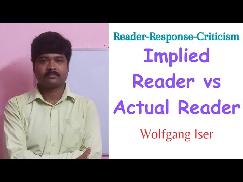 Implied Reader vs Actual Reader:Wolfgang Iser|| Reader-Response ...