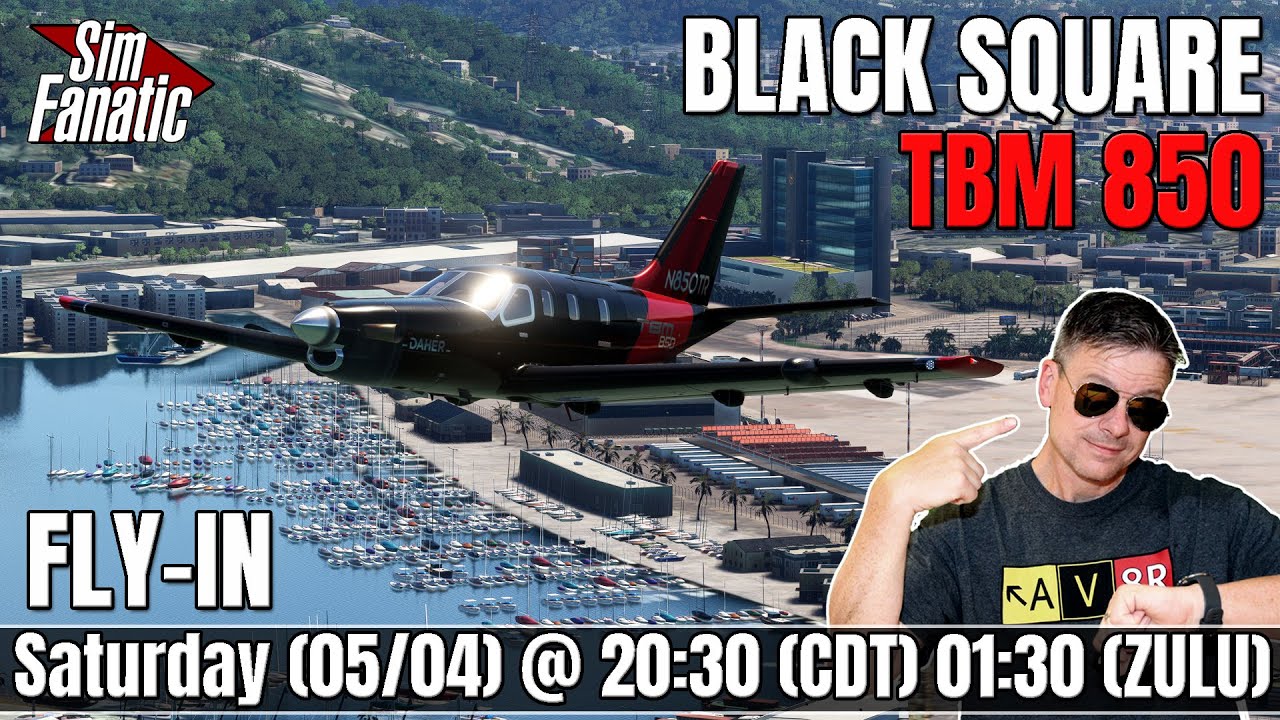 LIVE | MSFS | Multiplayer Fly-in | Black Square TBM 850 | France-Italy ...