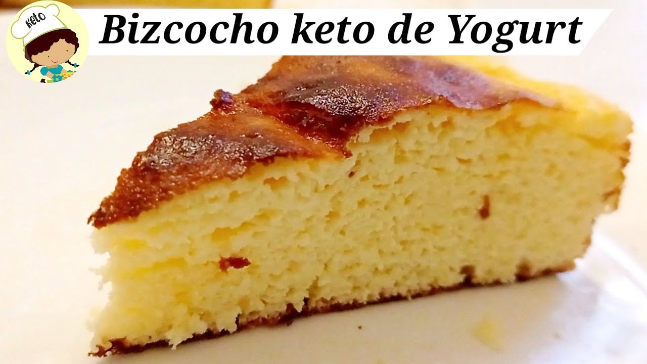 Bizcocho keto Esponjoso de Yogurt| Pastel keto de yogurt| Postre keto ...