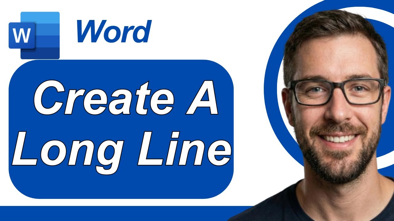 How To Create A Long Line In Microsoft Word [2026 Guide] - YouTube