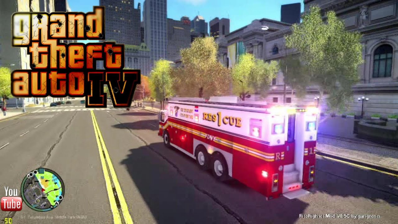 GTA IV - FDLC/FDNY - 12th day with the fire department! (Rescue 1) i7 ...