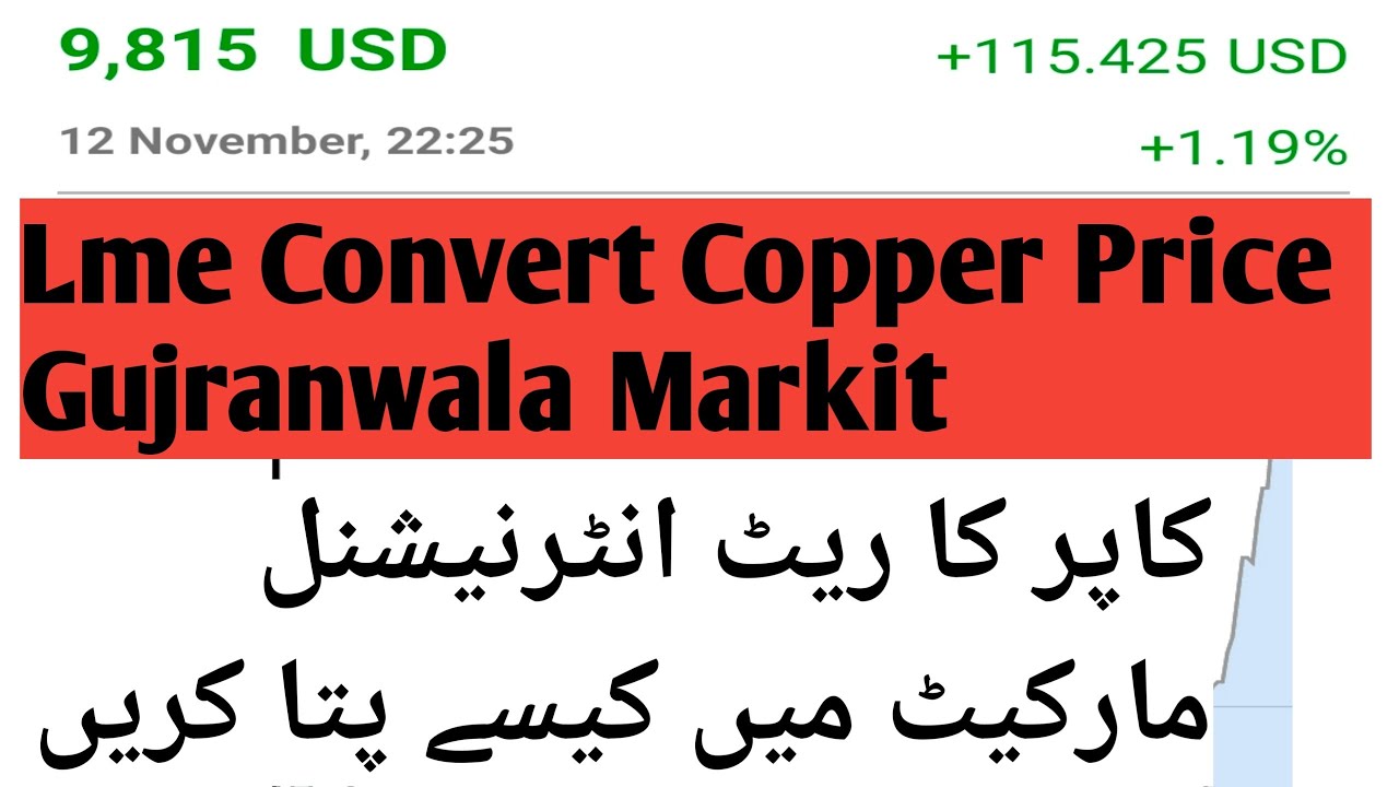 LME To Copper Price And Cable Scrap information - YouTube