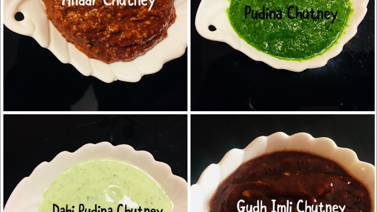 Four types of chatneys for Ramadan | Chatneys | savoury dip | Ramzan ...