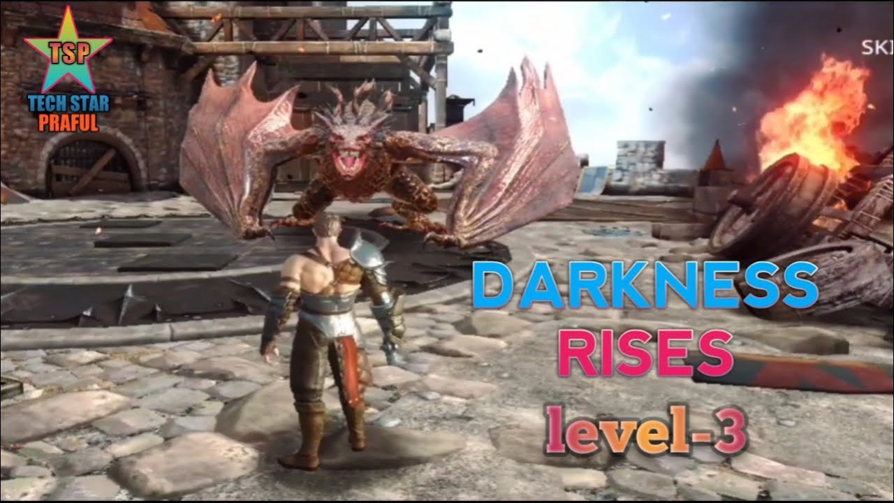 Darkness rises. action games. mobile game play. level 3 - YouTube