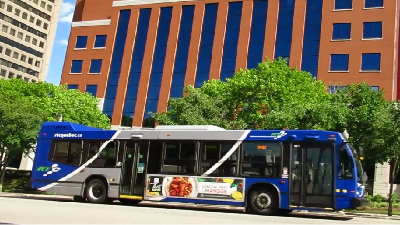 6 18 21 QUEBEC CITY RTC TRANSIT BUSES ON A PERFECT AFTERNOON - YouTube