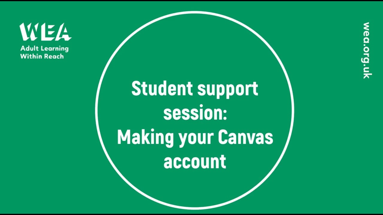 Student Support Session: Registering for Canvas - YouTube