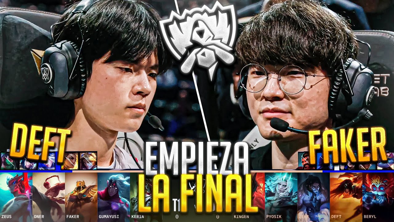ASÍ EMPIEZA LA HISTÓRICA FINAL ENTRA FAKER Y DEFT // DRX vs T1 ...