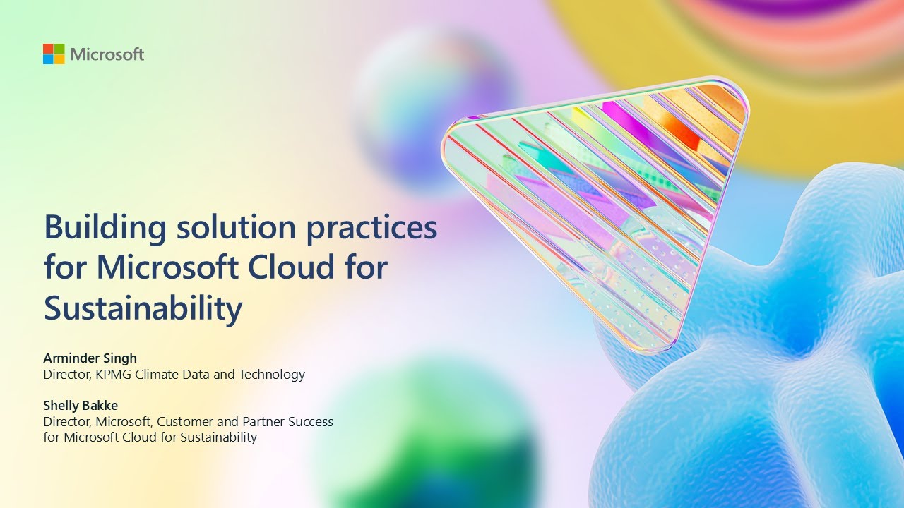 Building solution practices for Microsoft Cloud for Sustainability ...