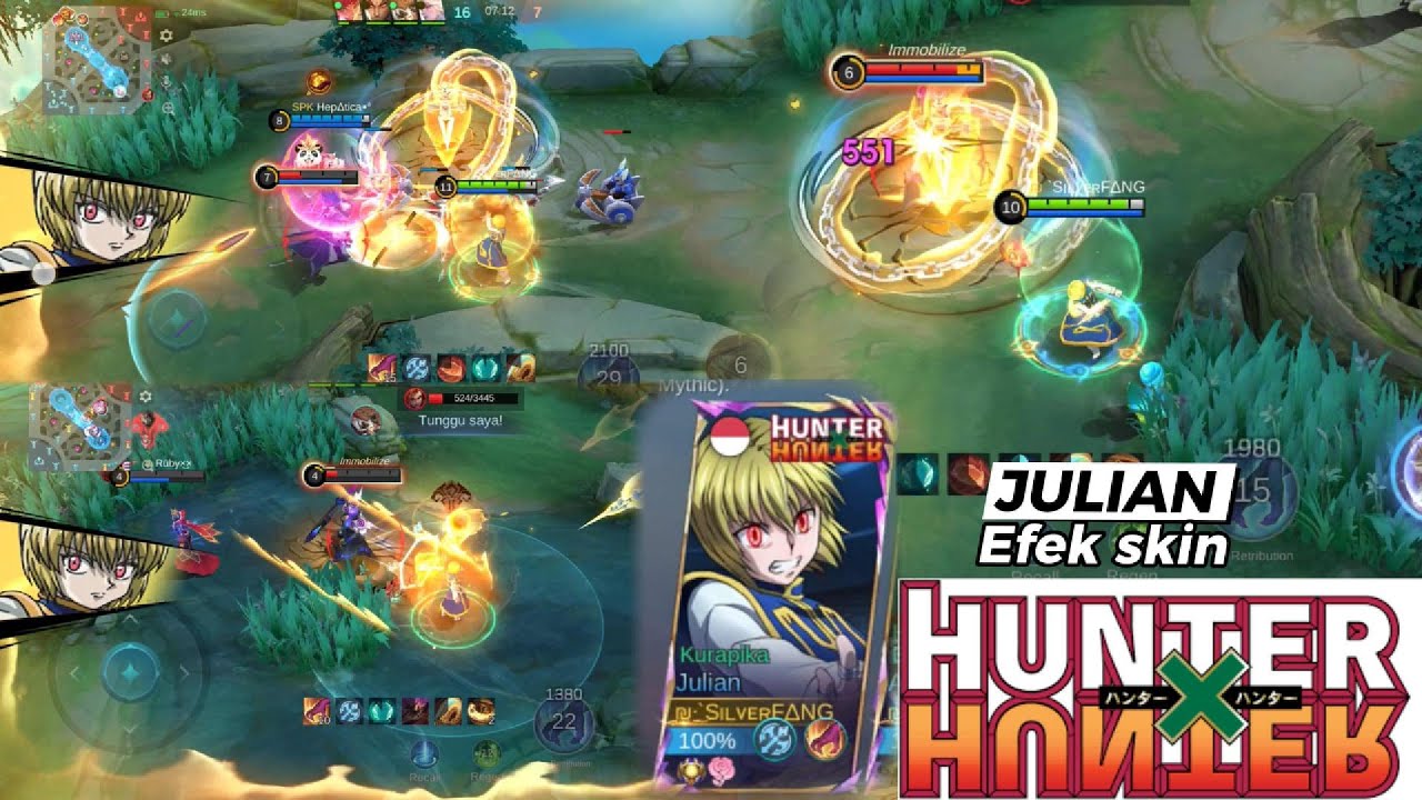 SKIN JULIAN HUNTER X HUNTER NEW - YouTube