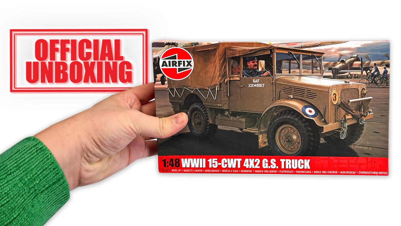 Official Unboxing- Airfix | WWII 15-CWT 4x2 G.S. Truck (A03313A) - YouTube
