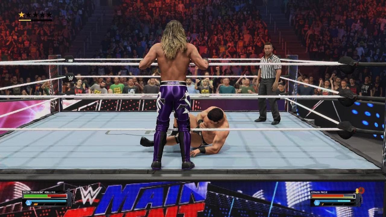 WWE 2K25 Seth Rollins Vs Ethan Page - YouTube