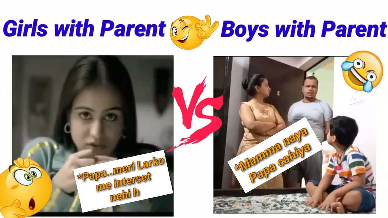 Girls vs Boys with Parents #funny #memes @shortsfire07 - YouTube