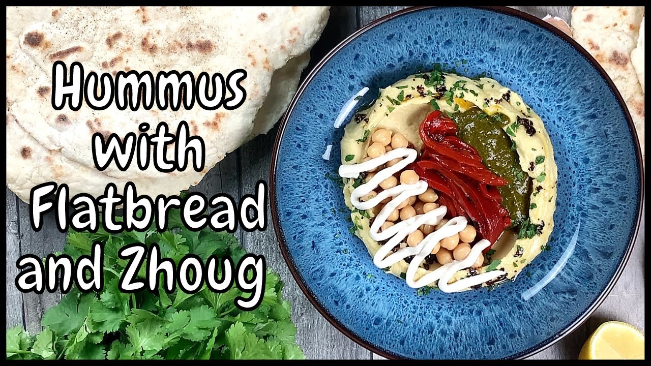Homemade Hummus with Flatbread and Zhoug Blender - YouTube