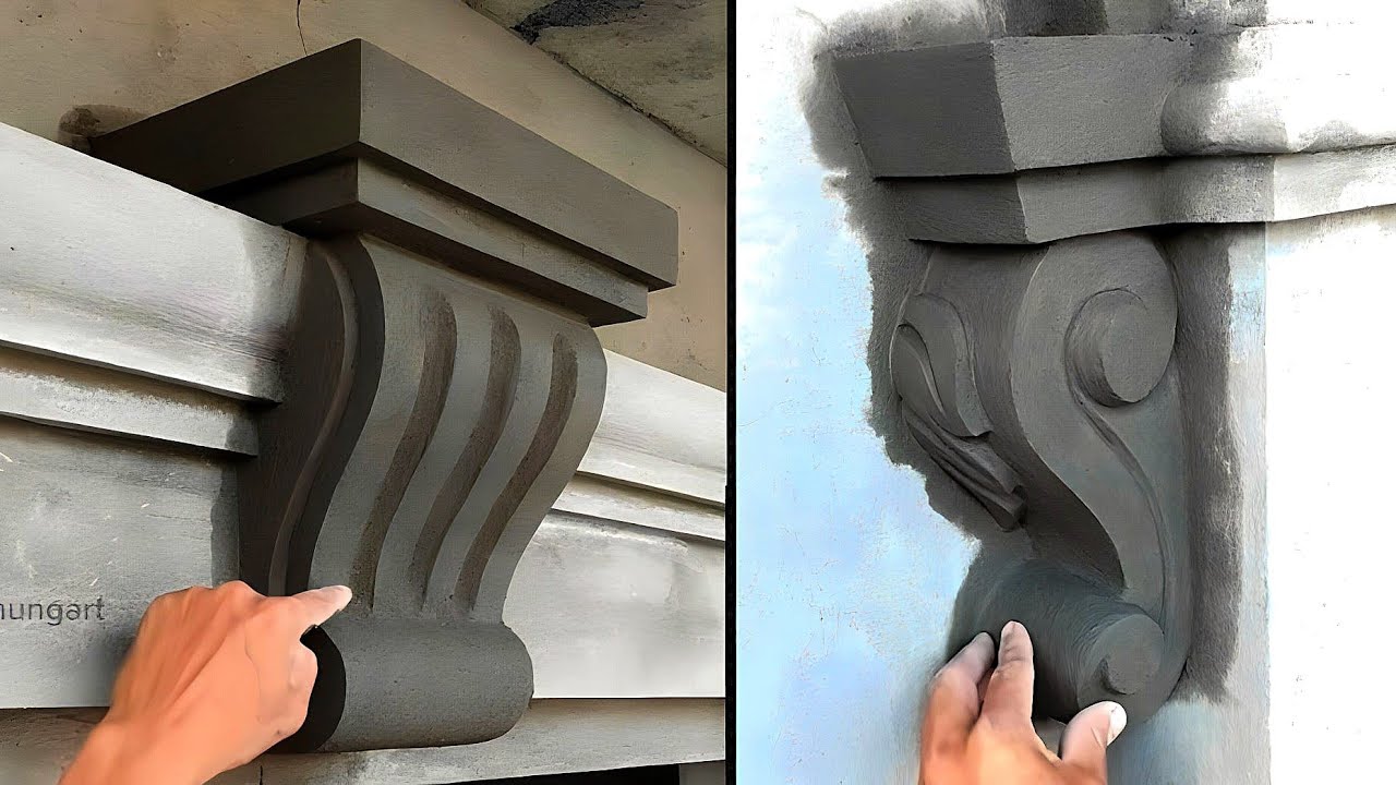 How to make a detailed cement classic beetle - YouTube