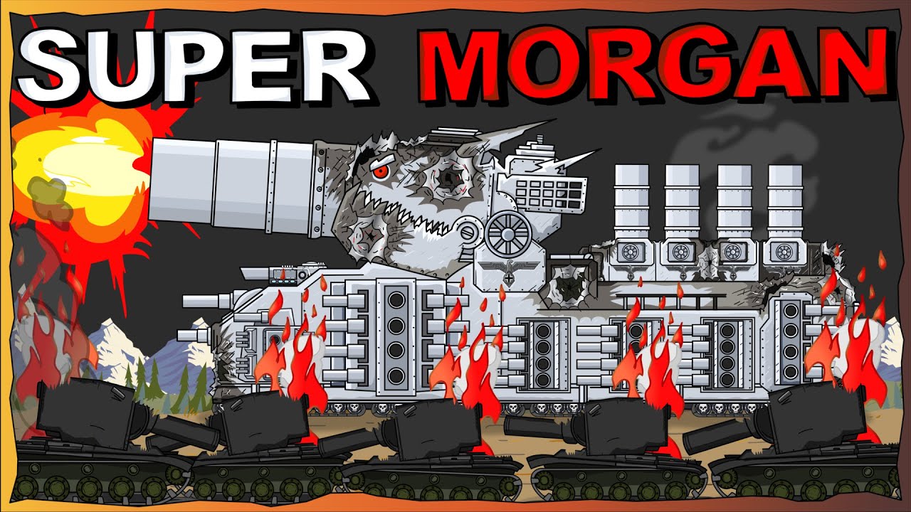"Morgan the Ferocious and unstoppable" Cartoons about tanks - YouTube
