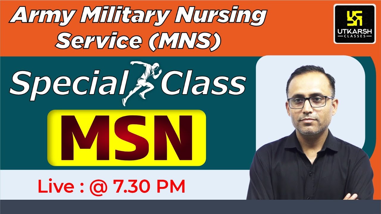 Army Military Nursing Service (MNS) 2023 Special Class | MSN Top MCQs ...
