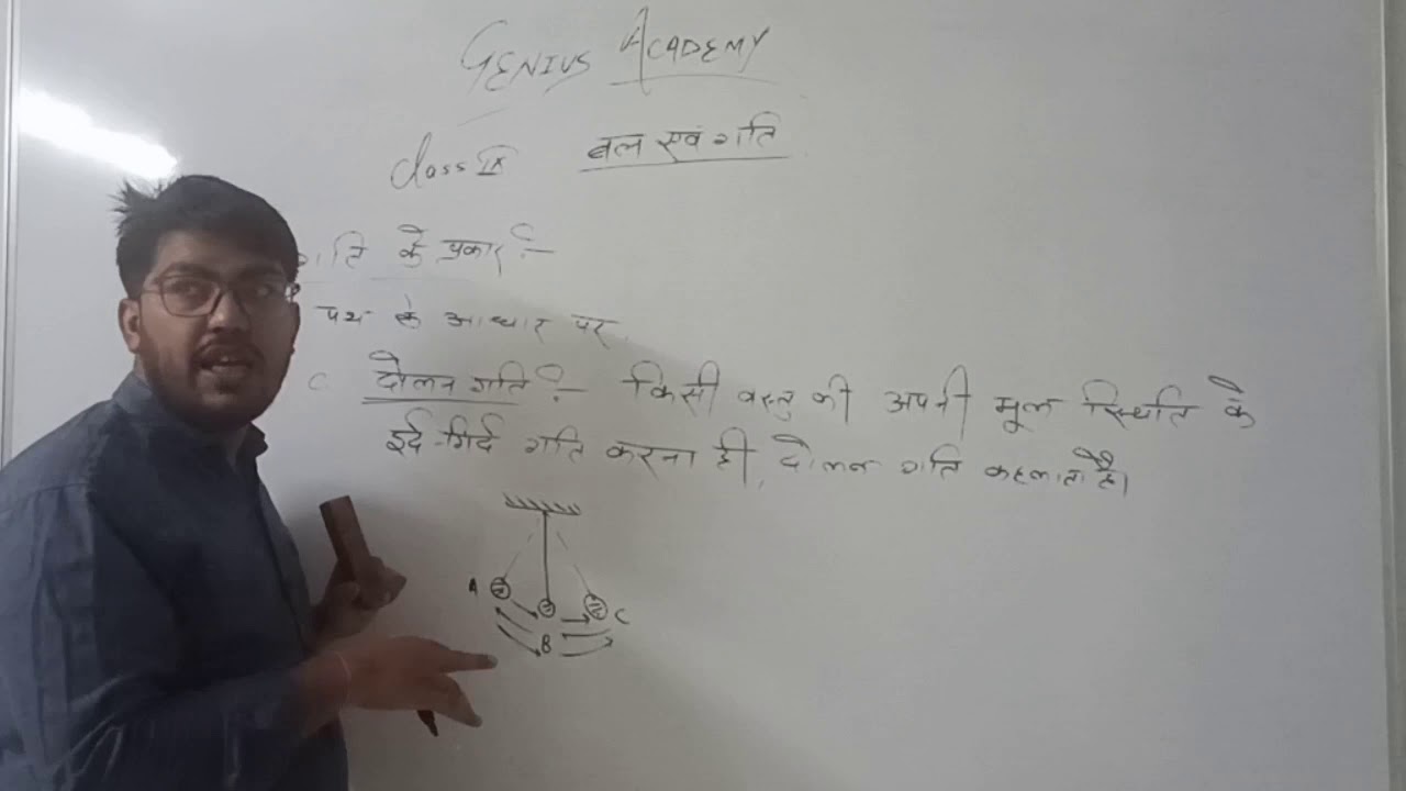 बल एवं गति Part 2, For Class 9th (Hindi Medium)||Genius Academy Alwar ...
