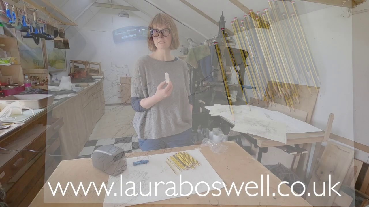 Reduction Lino with Laura Ep 2 Design Drawing: Pencils, Pens etc! - YouTube