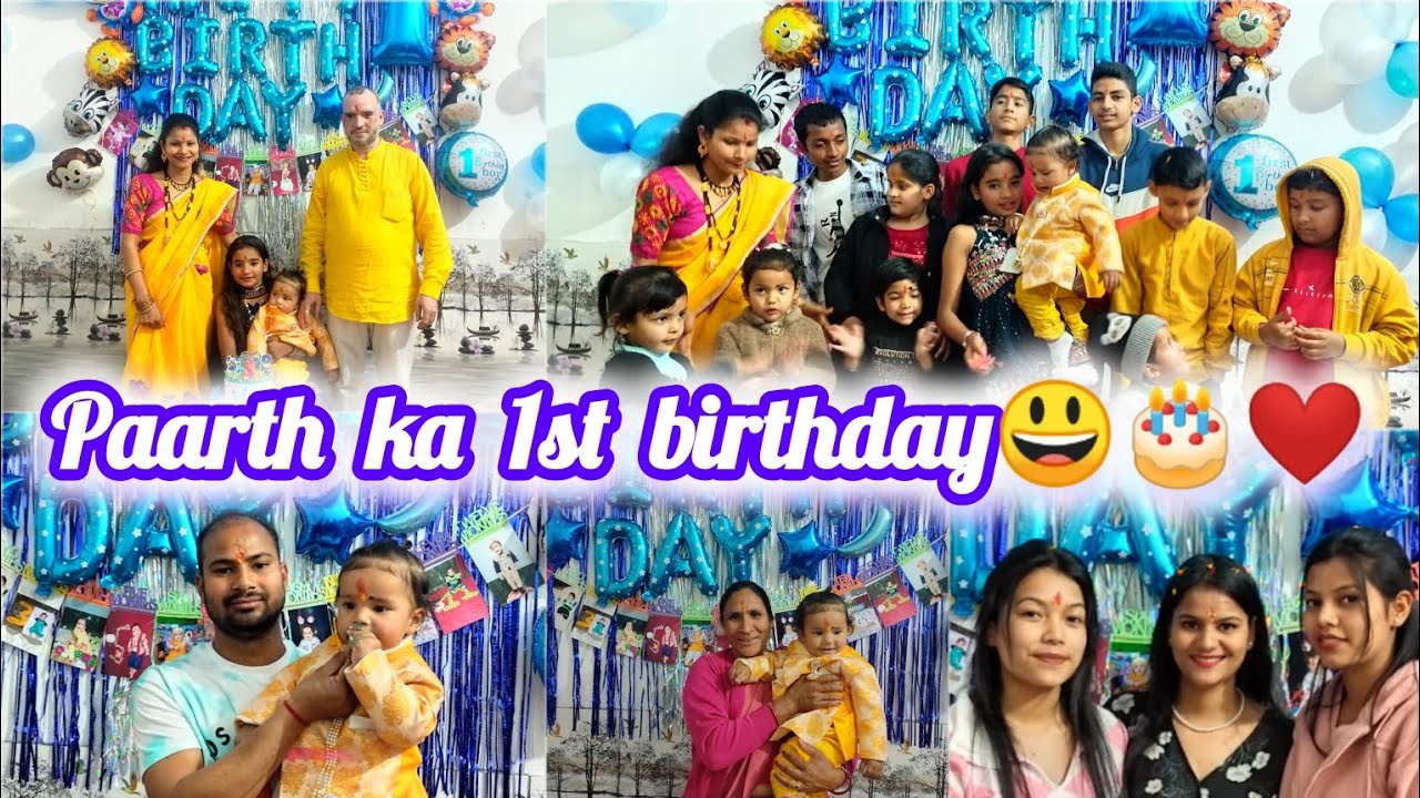parth ka 1st Bdy Celebration🥳Hmari pyari ladies k pyare bhajan ...