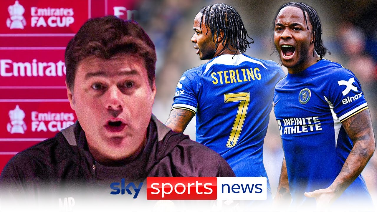 Mauricio Pochettino reacts to Chelsea fans booing Raheem Sterling - YouTube