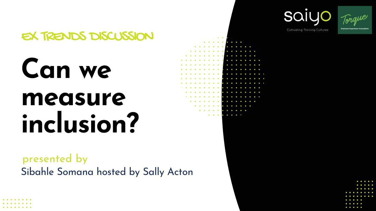 Can we measure inclusion? Discussion with Torque Solutions - YouTube