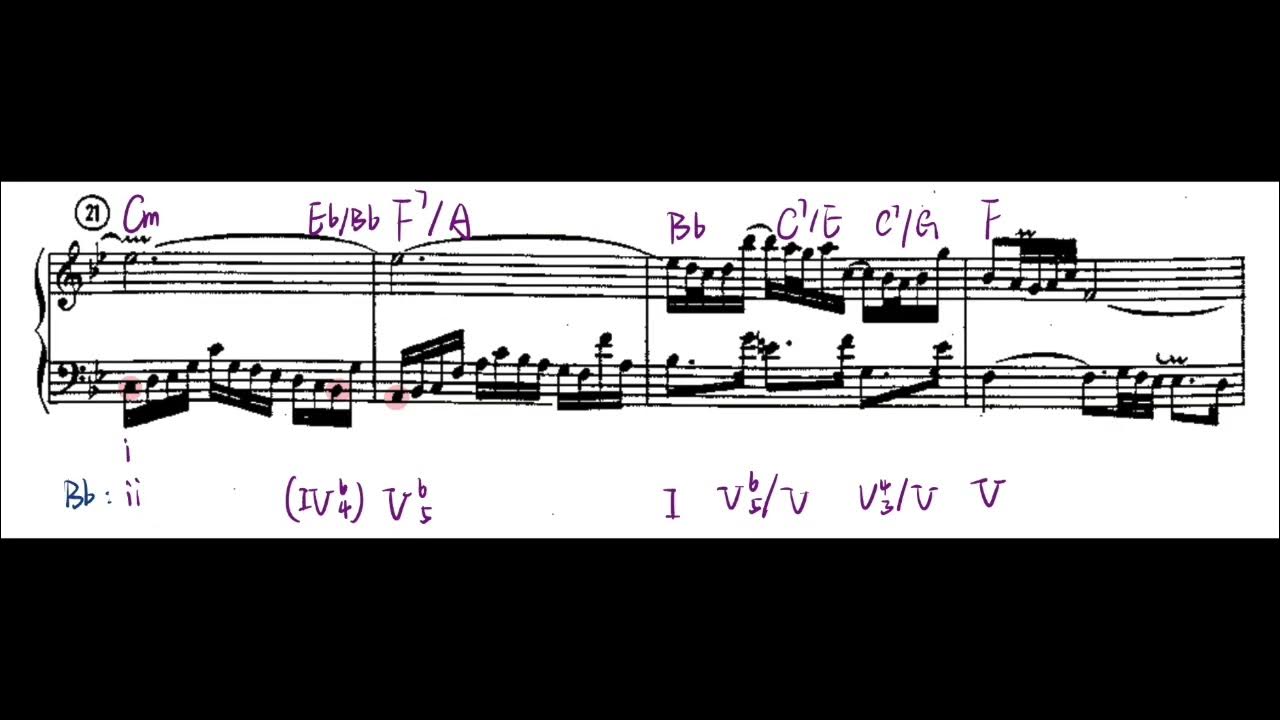 Harmonic Analysis: Sarabande (from Partita No.1 in B flat major, BWV ...