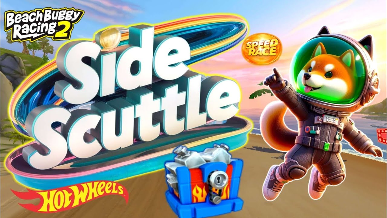 Side Scuttle 🌴🏁"Speed Race" |🏆 Hotwheels Crate + HW Chute 🏆| HoleShot ...