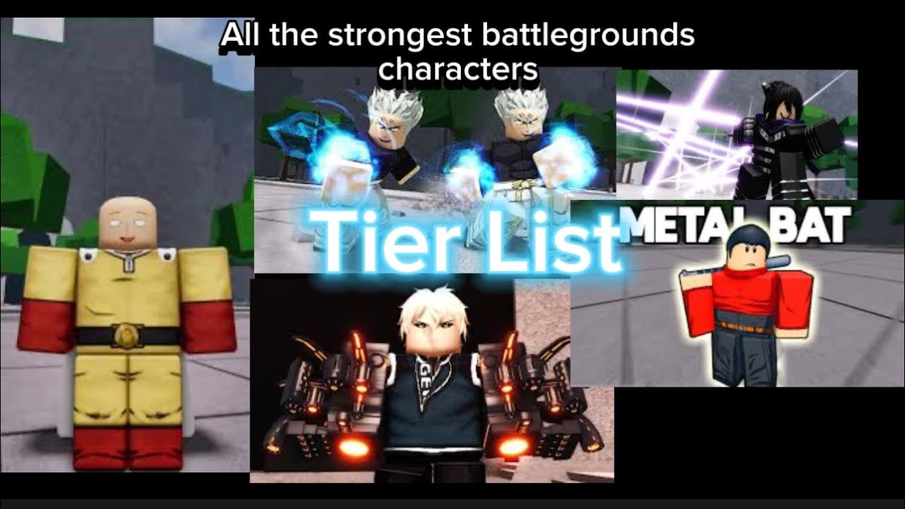 All strongest battlegrounds characters tier list - YouTube