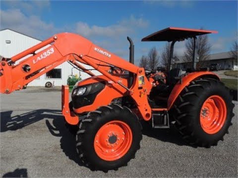 2014 KUBOTA M8560HD w/ Loader, 4wd, Only 620 hours! - YouTube
