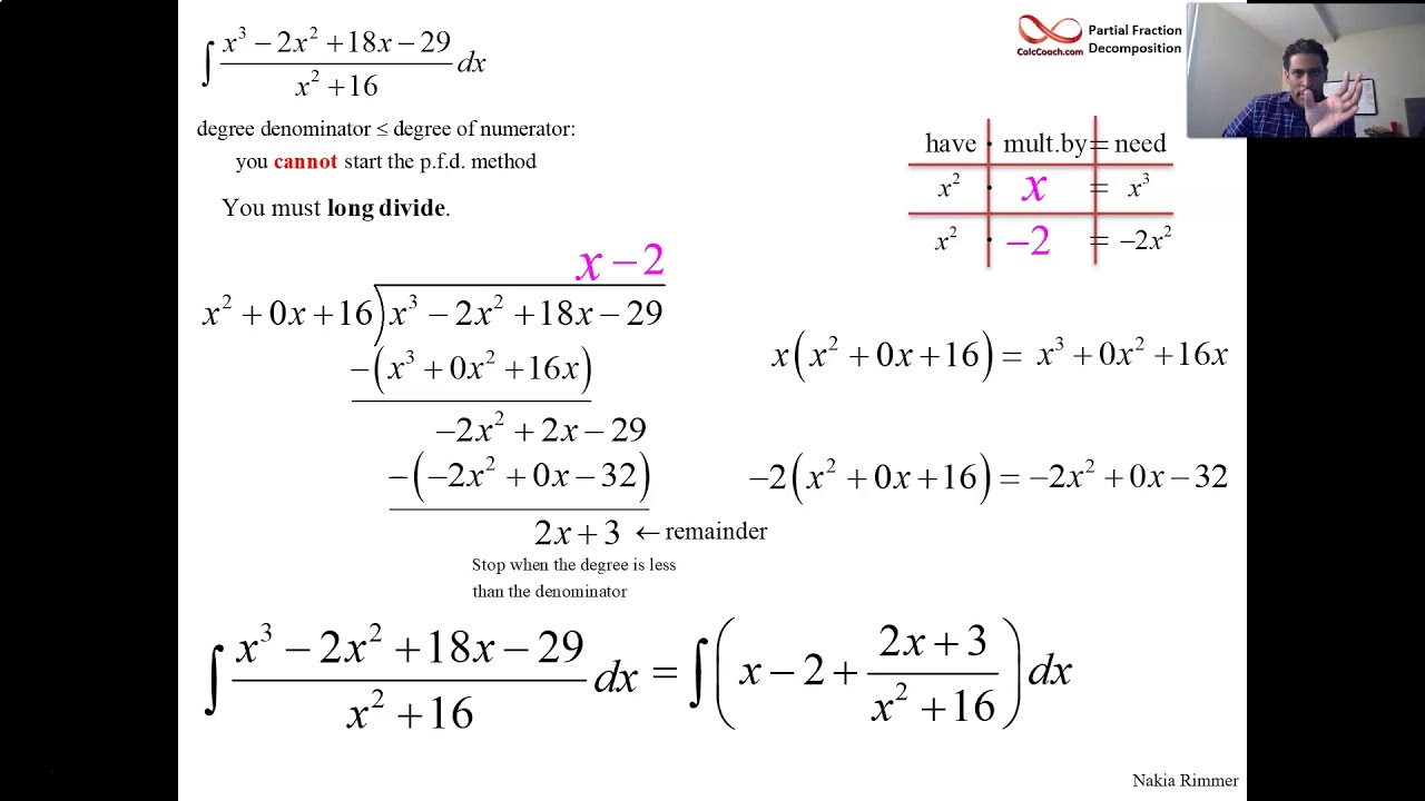 Partial Fractions Example 4 - YouTube
