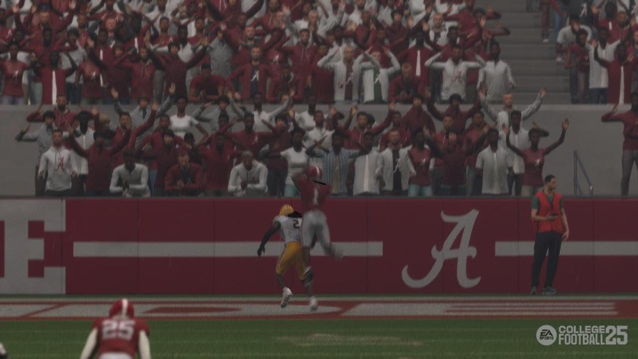 EA SPORTS College Football 25 - Kendrick Law Touchdown - Alabama ...