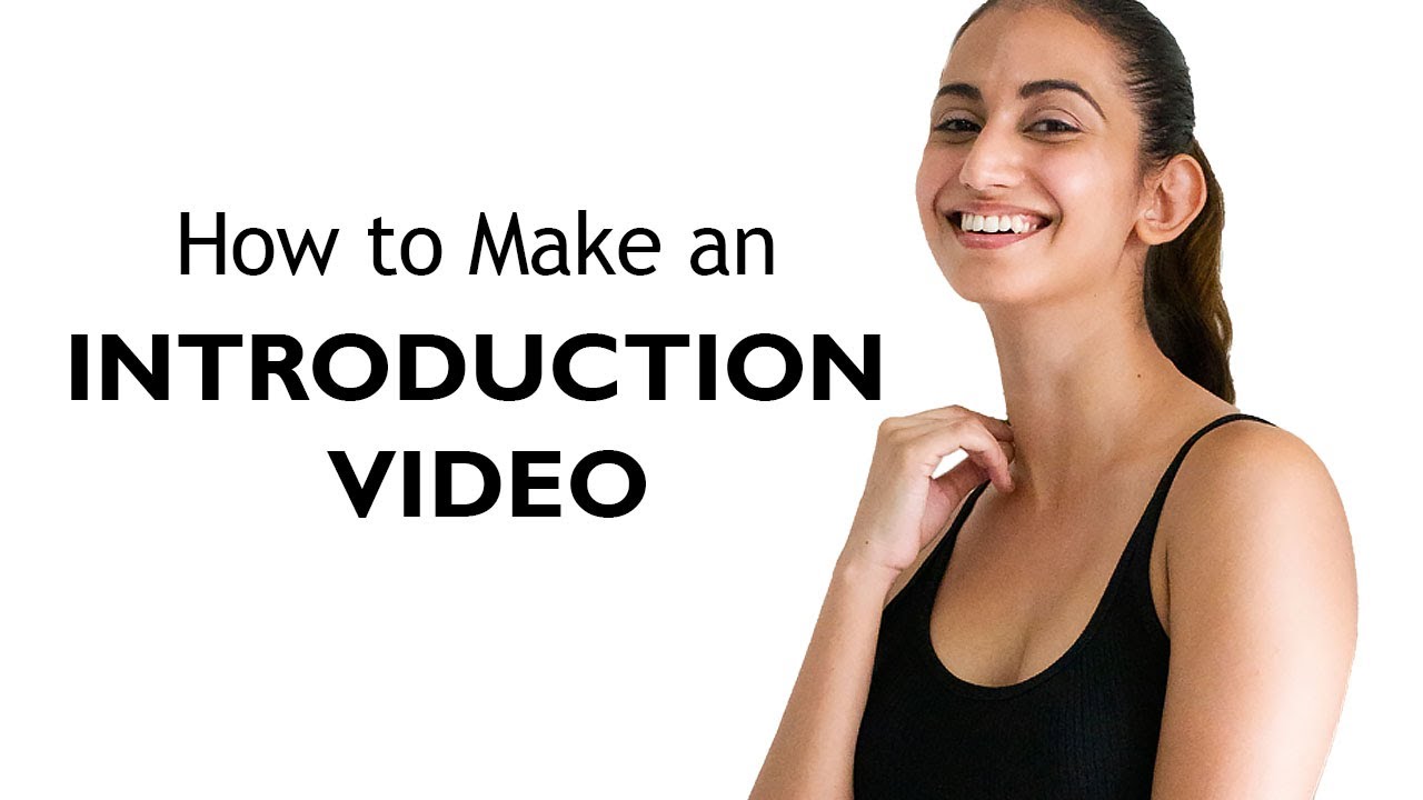 How to Take An Introduction Video - YouTube