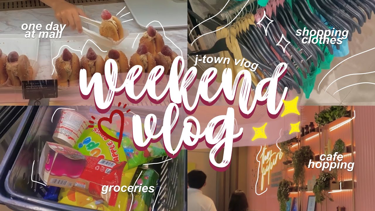 WEEKEND VLOG : cafe hopping, mall shopping, groceries, etc! one day out ...